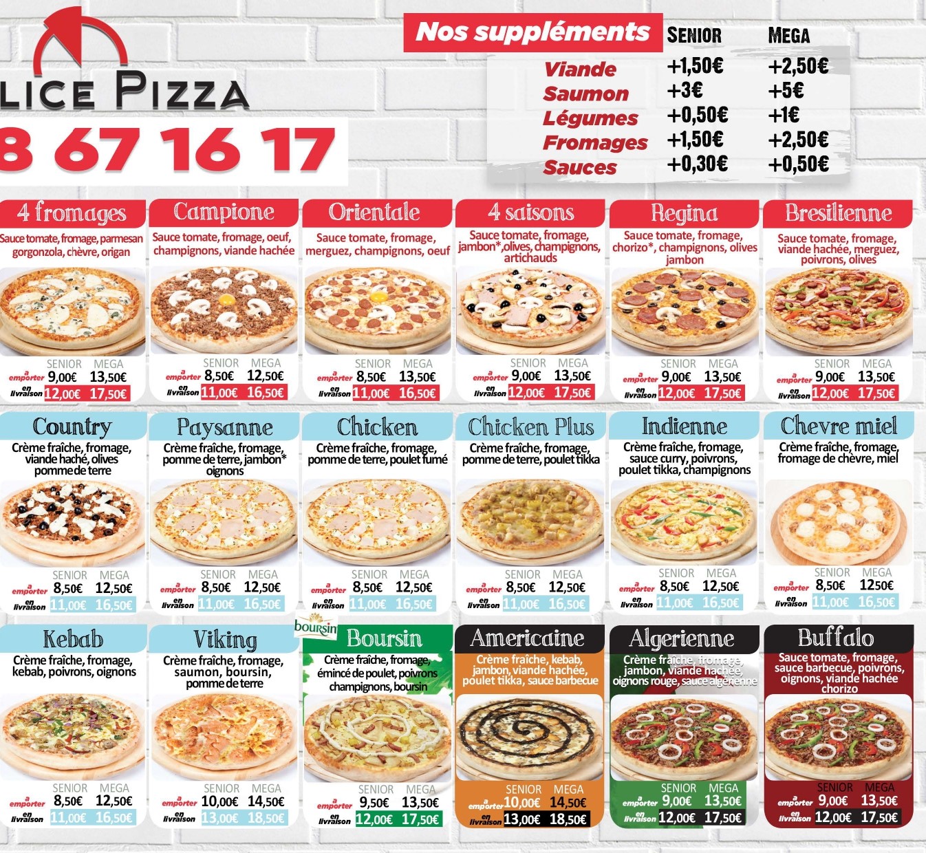 Delice Pizza Le Blanc Mesnil – Les meilleurs Pizzas d'Aulnay, Le Blanc ...